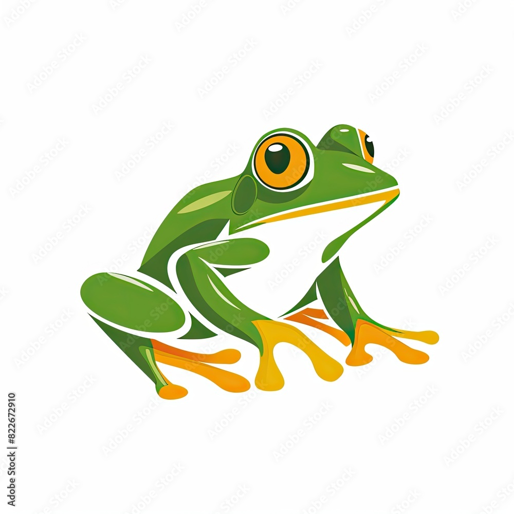 Tree Frog Animal Toad Logo, Sports Team Mascot Design, Amphibian ...