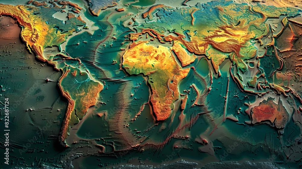 An earthquake epicenter map showing tectonic plate boundaries and ...