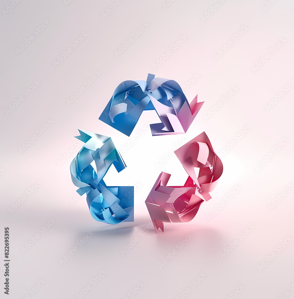 Reduce Reuse Recycle Logo on a White Background - Environmental ...