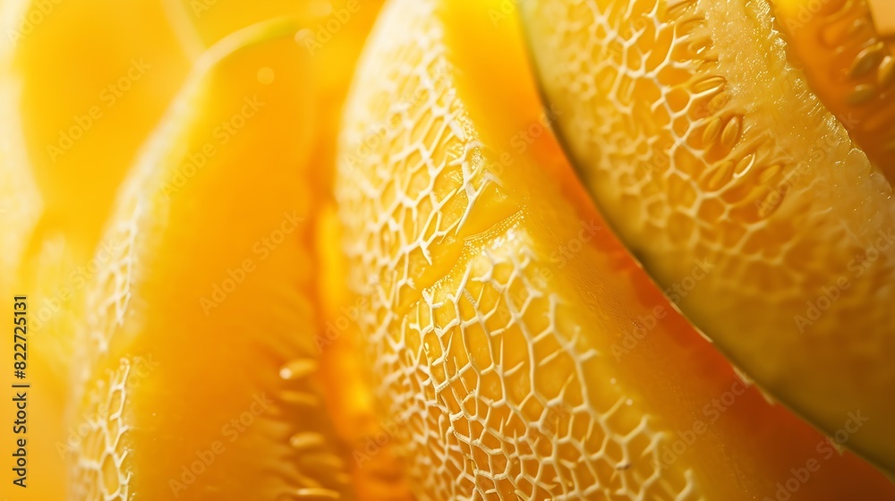 Ripe sweet melon fruit texture background Close up of a ripe fresh ...
