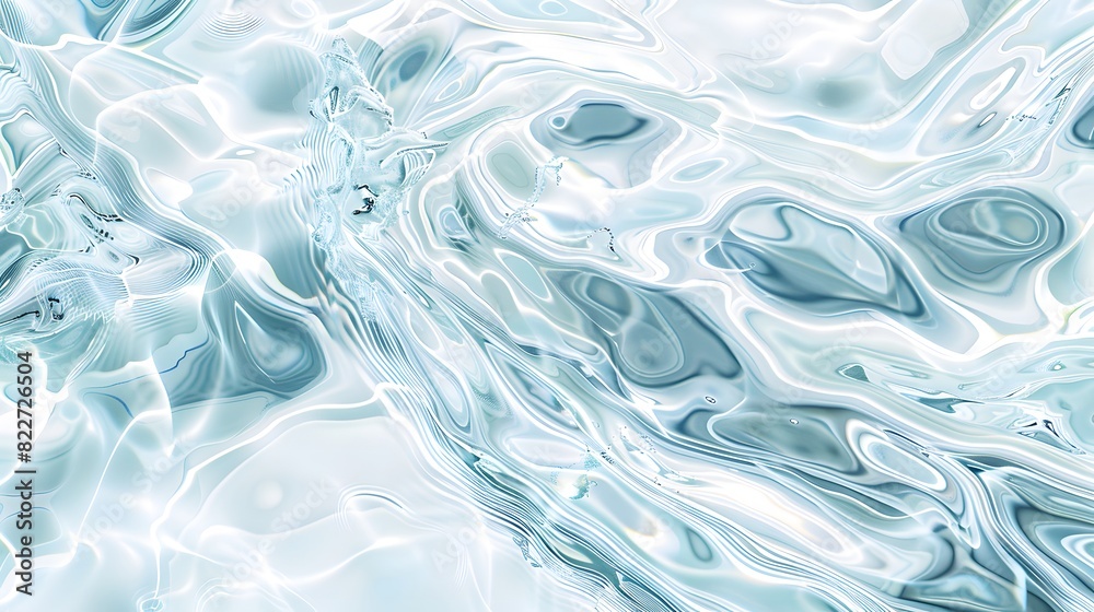 White water wave light surface overlay background. 3d clear ocean ...