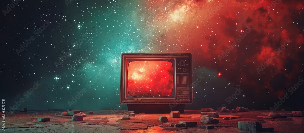 Television. Abstract mash line and point retro tv on white background ...
