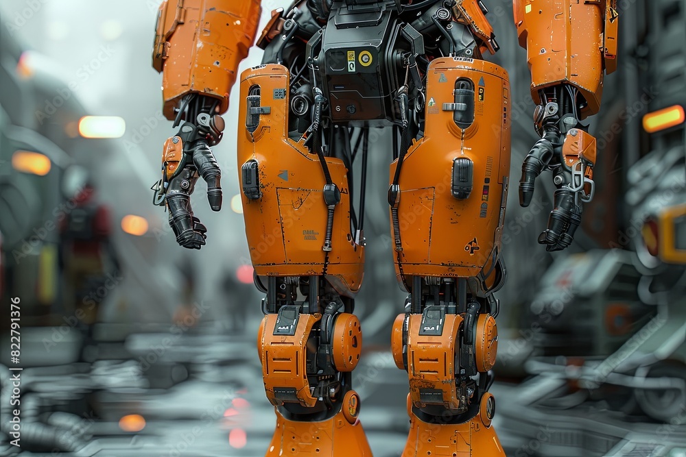 Cyberpunk Assassin: Cybernetic Legs in 4K Cell-Shaded Concept Art ...