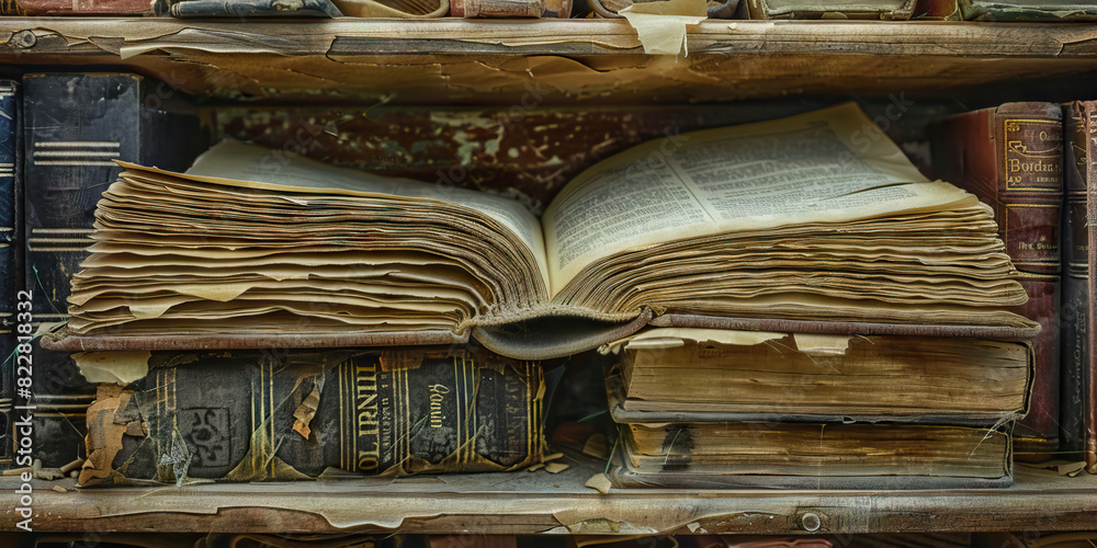 The Quixotic Quest for the Unreadable: A dusty, old book peeking out ...