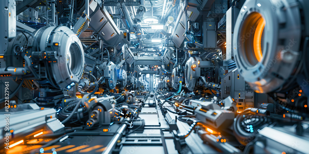 Steel Techno-Industrial Complex: Displaying a vast industrial complex ...