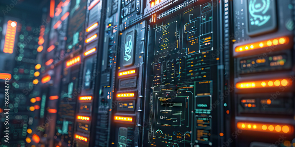 Underground Hacker Hideout: Displaying a hidden base where hackers ...