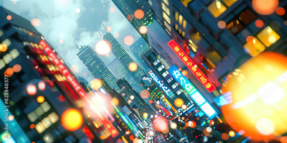 The Neo-Cyberpunk Megalopolis: A vibrant tapestry of interconnected ...