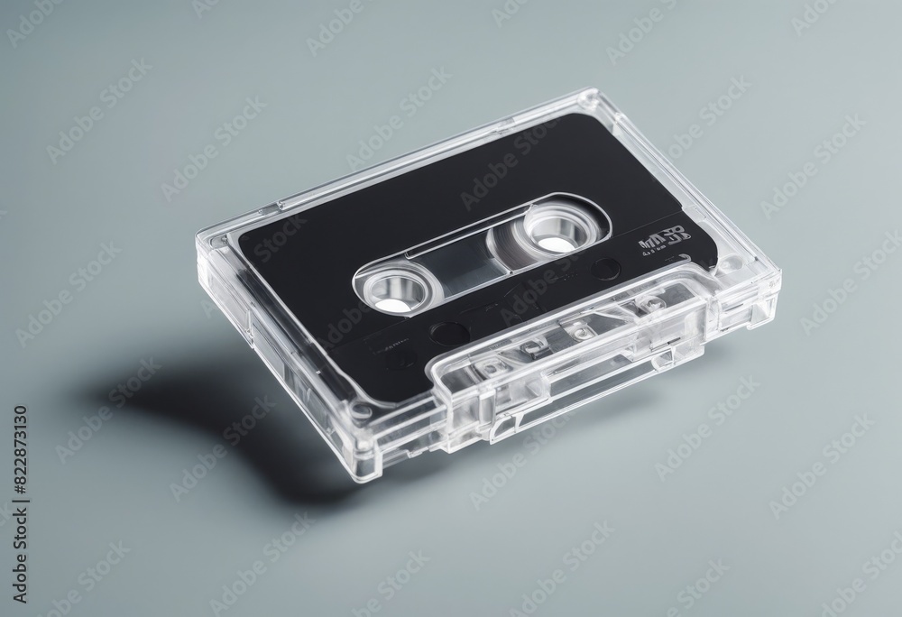 clear mock tape packaging cover cassete analog mockup design casset ...