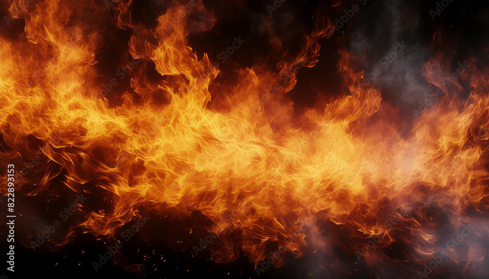 Burning fire in the fireplace firefly flame png background realistic 3d ...
