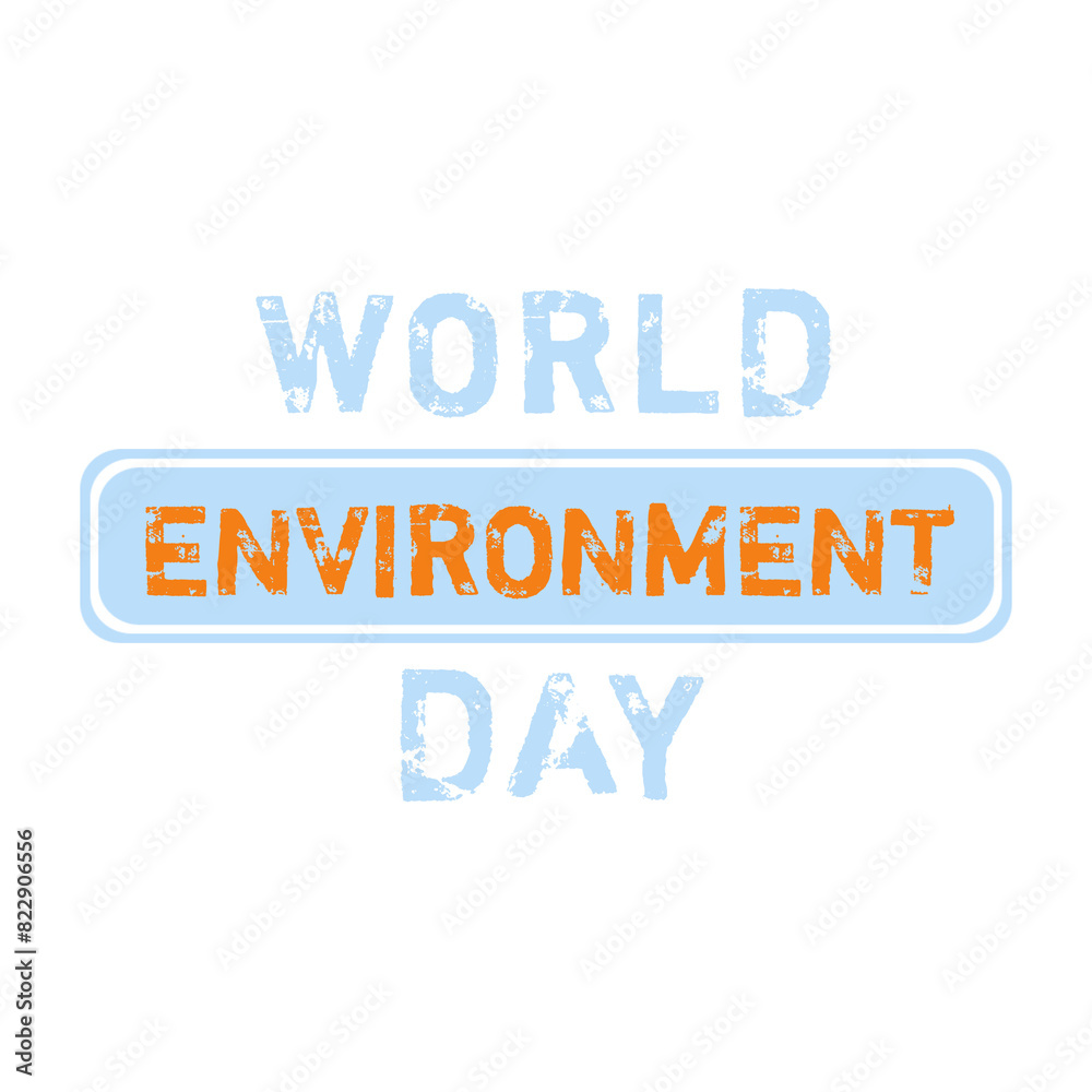 World environment day text banner background art in png Stock ...