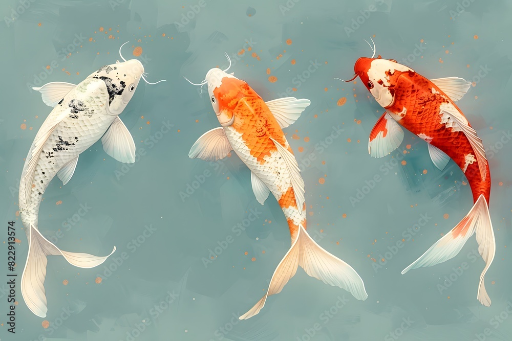 Beautiful koi fish picture is popular to raise both beliefs and ...