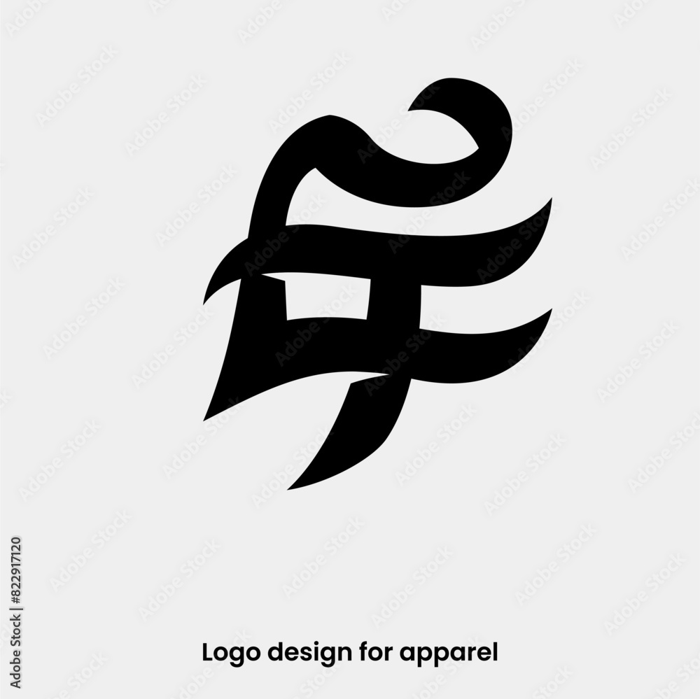 Vetor de monogram letter CT logo design. letter CT logo for apparel ...