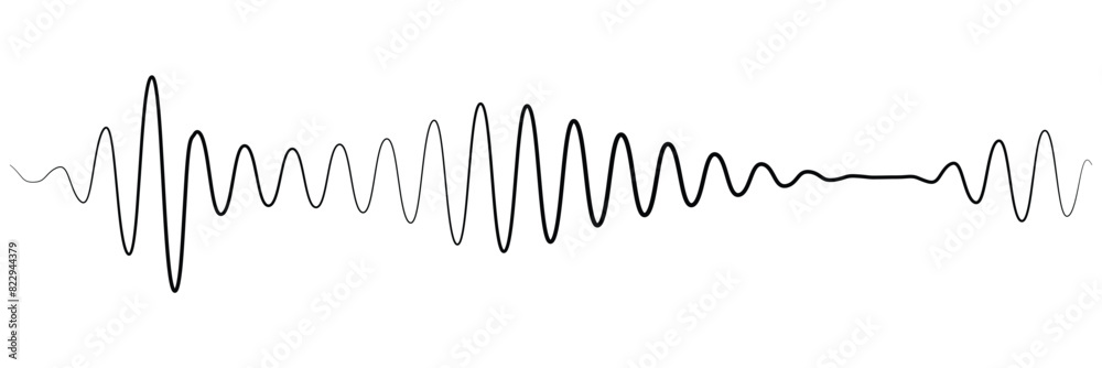 Podcast sound waves set. Waveform pattern for music player, podcast ...