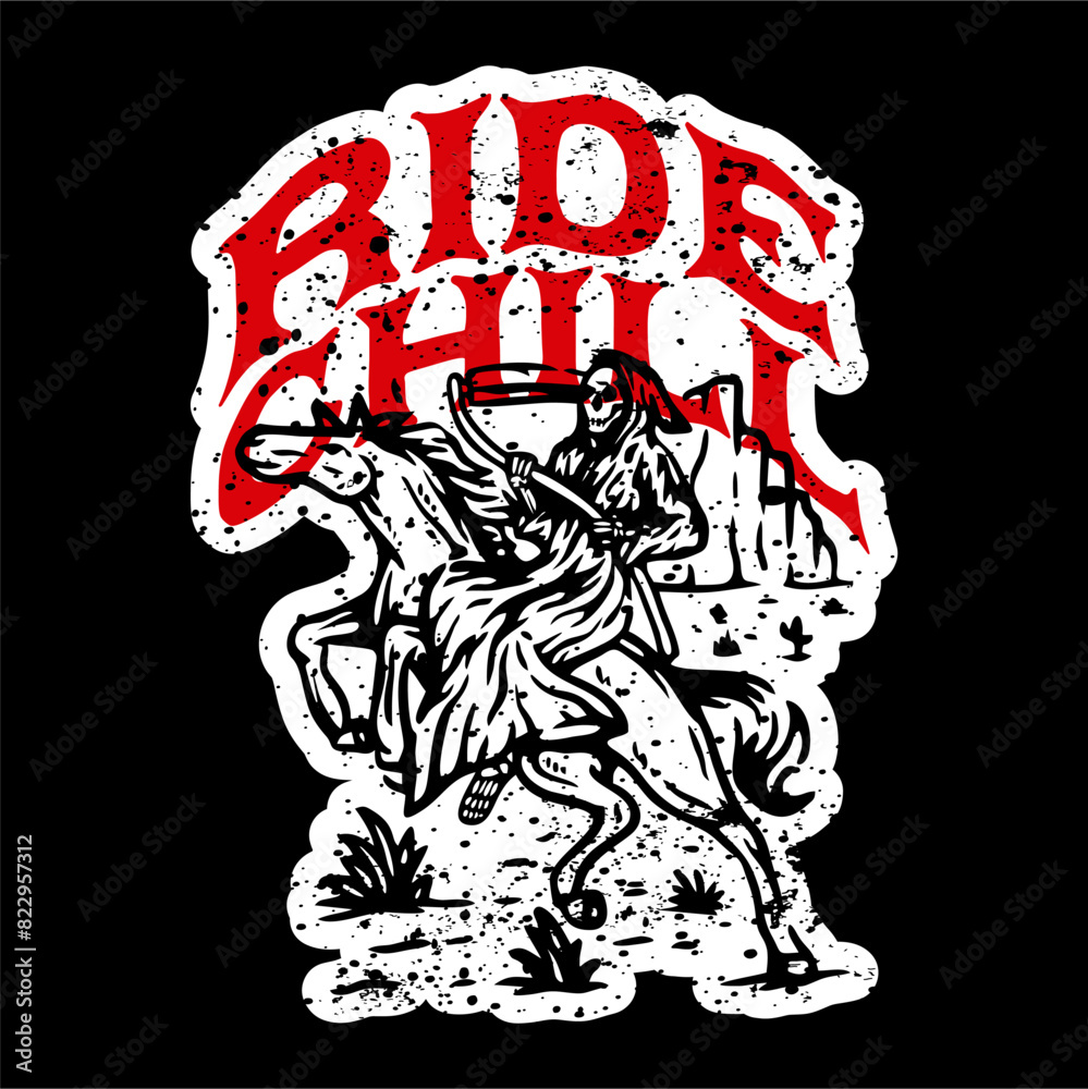 vector illustration artwork tracing skull skeleton grim reaper ...