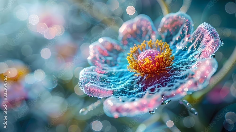 Microscopic view of a plant cell with labeled structures for ...