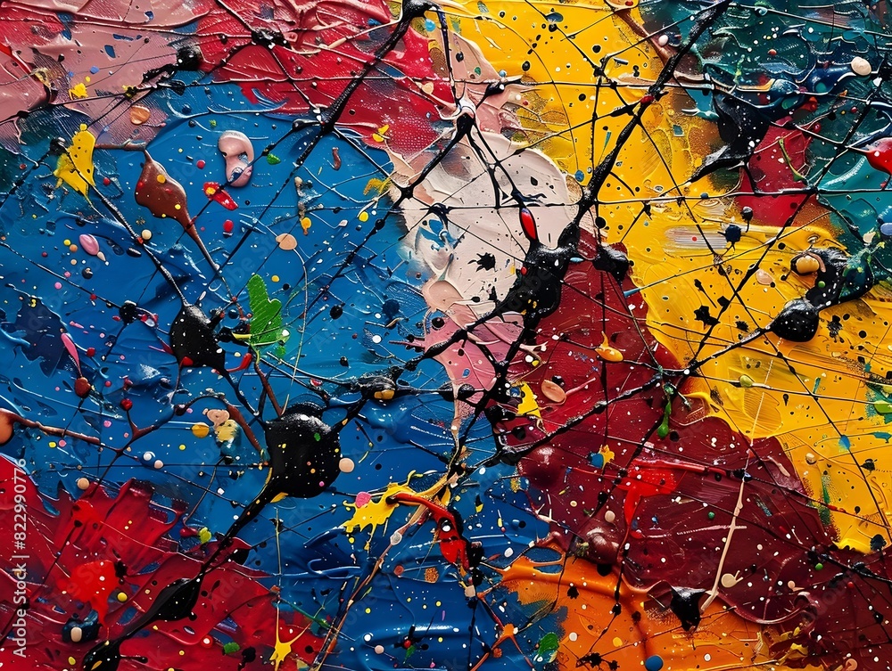 Mesmerizing Explosion of Color and Texture A Captivating Abstract ...