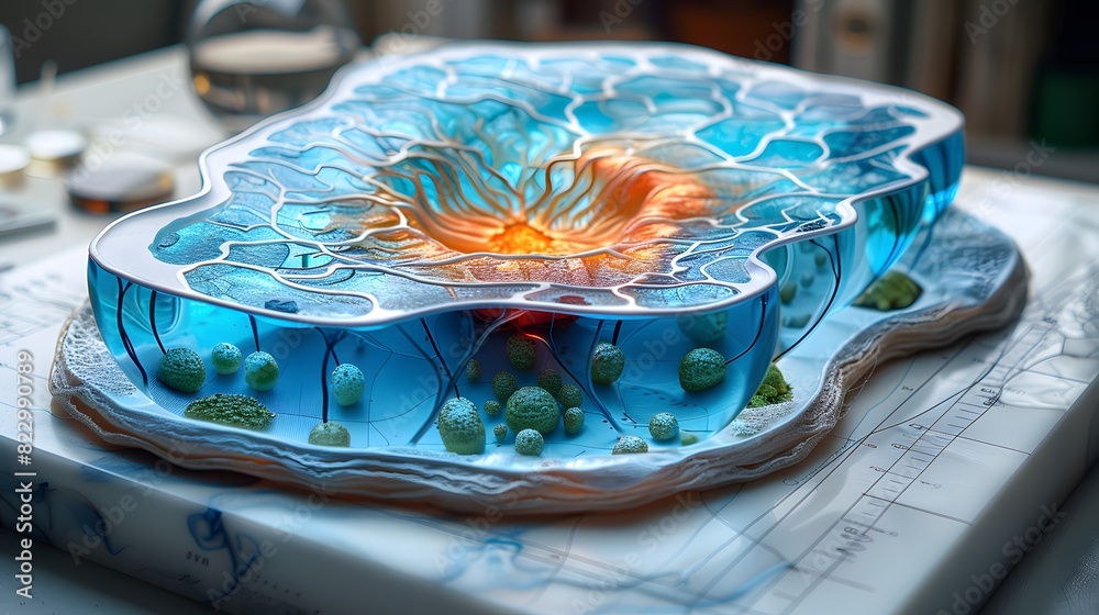 Simple diagram of a plant cell's internal structure for study purposes ...
