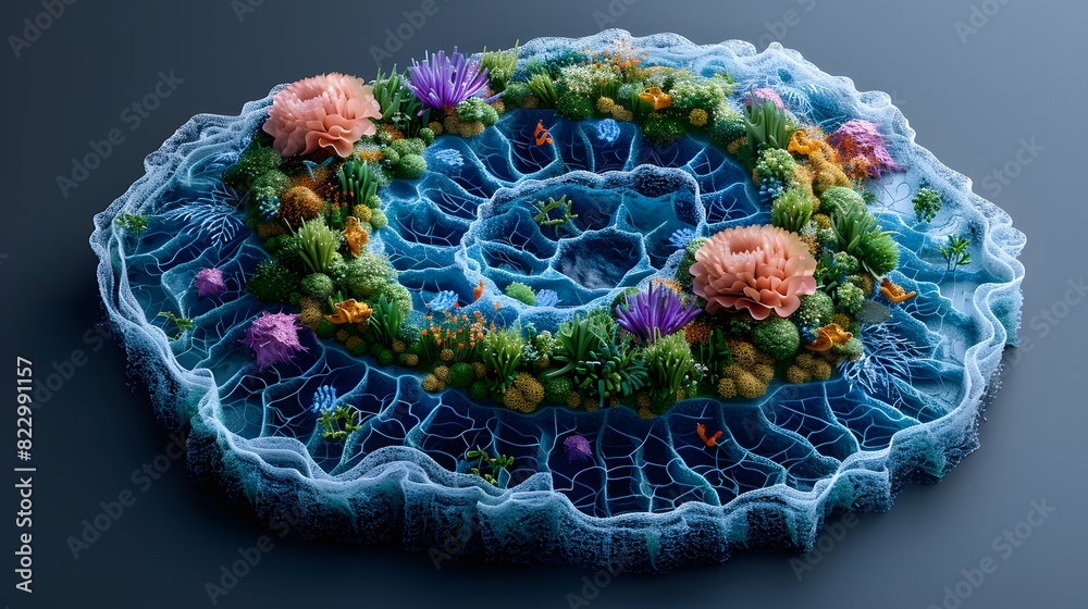 3D model of a plant cell showing its internal structure clearly List of ...