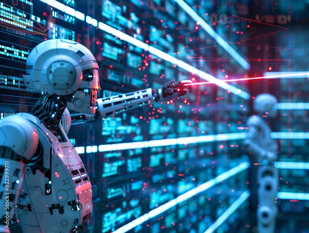 AI-Powered Cybersecurity System Neutralizing Cyber Attack Stock ...