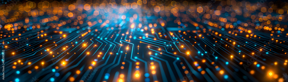 Glossy cyber integration points concept as digital art showcasing ...