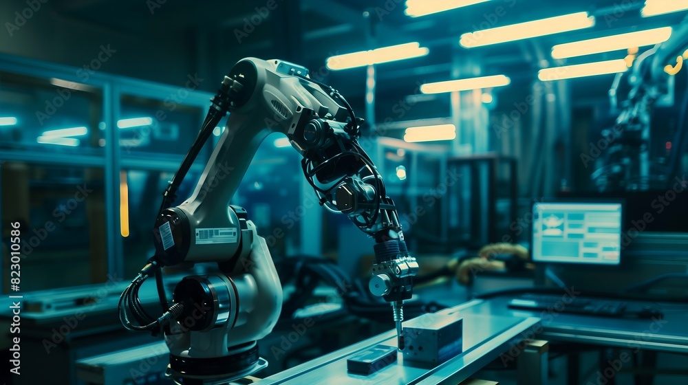 control welding robotic arm system for digital industry using software ...