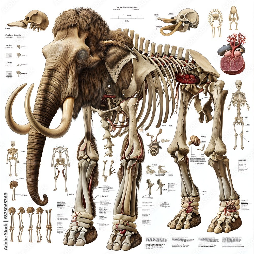 Detailed Anatomy and Structure of Woolly Mammoths Revealed in Stunning ...
