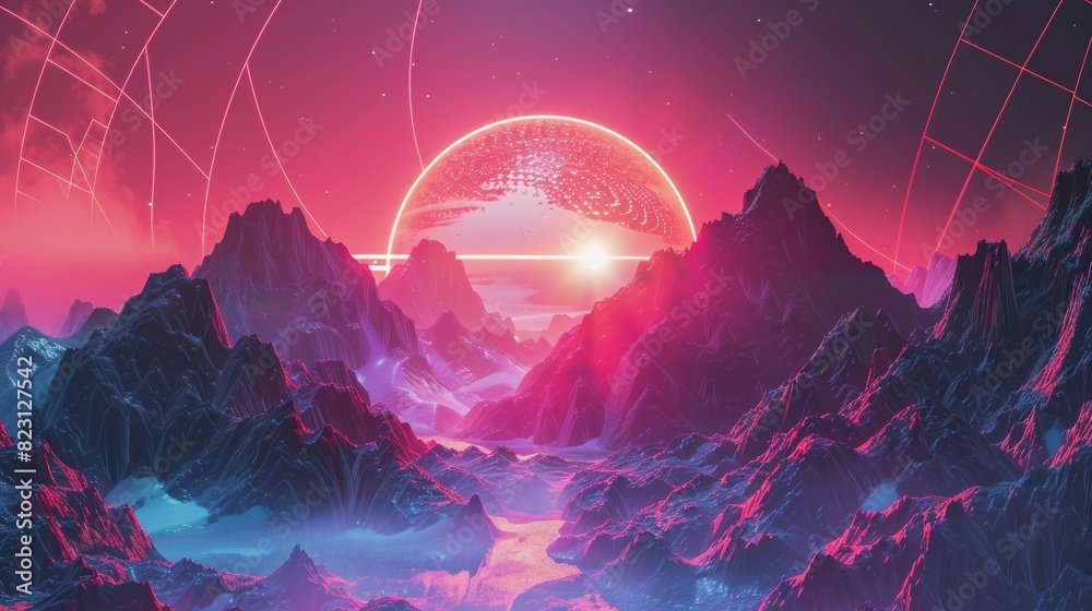 The cyber aesthetic poster layout template collection. The sci fi frame ...