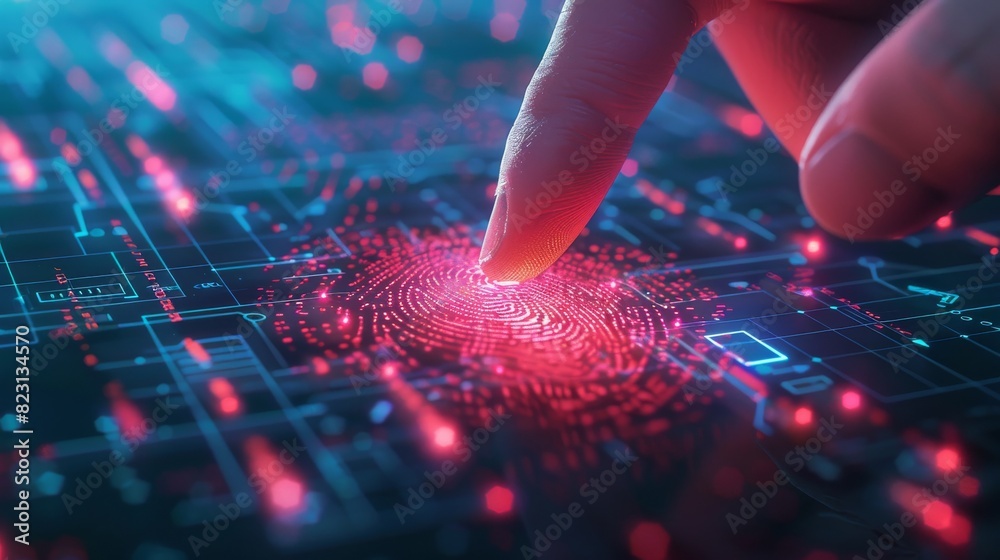 Paying with fingerprints in a banking app. Identifying people in ...