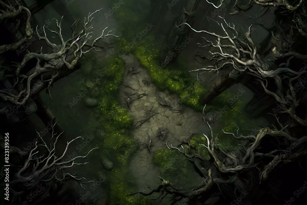 DnD Battlemap Threshold of the Thorns Thicket - A natural landscape ...
