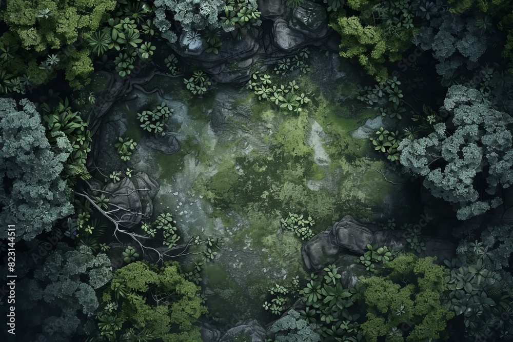 DnD Battlemap Elven Grove Battlemap Design - Lush forest setting for ...