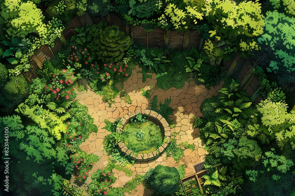 DnD Battlemap Fairy Glade Battlemap: scenic woodland clearing for ...