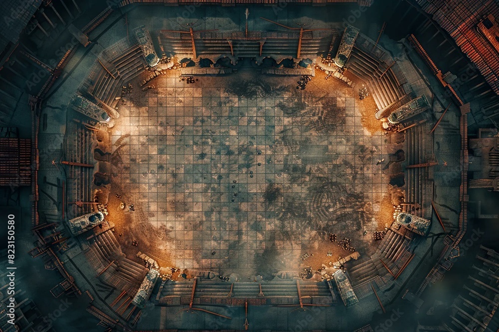 DnD Battlemap gladiator, battlemap, arena, medieval, combat, fantasy ...