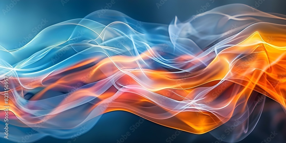 Fluid abstract shapes symbolize business agility and strategy ...