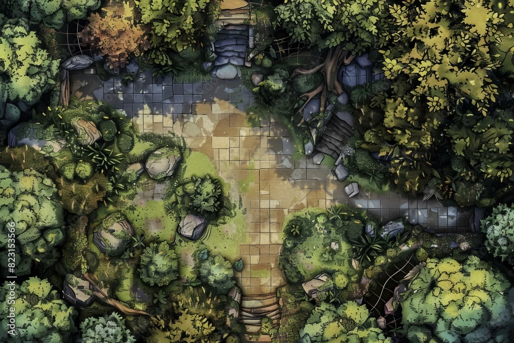 DnD Battlemap Poison Garden Battlemap: Intriguing fantasy-themed ...