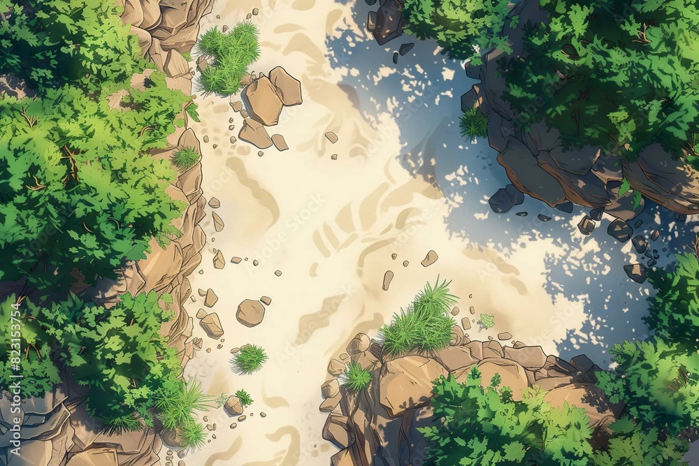 DnD Battlemap Quicksand Pit Battlemap - A treacherous terrain for ...