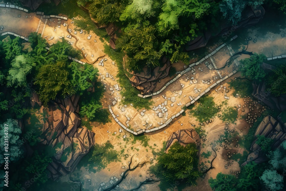 DnD Battlemap Serpents Den Battlemap: A detailed illustration of a ...