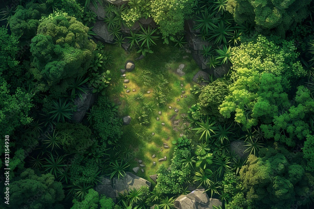 DnD Battlemap Shadow Forest Battlemap: Detailed and immersive map for ...