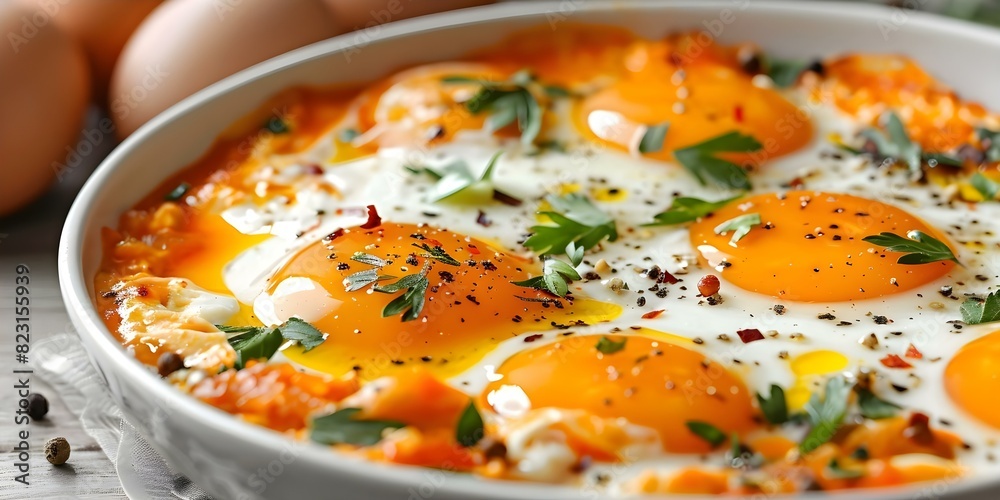 Traditional Tunisian dish Spicy shakshuka. Concept Tunisia, Tunisian ...