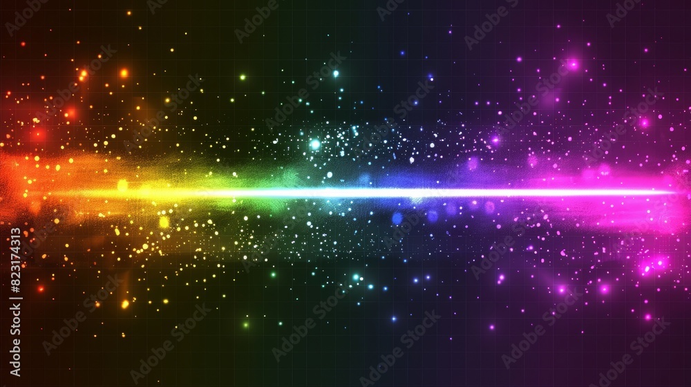 Rainbow light ray effect PNG, transparent background Stock Illustration ...