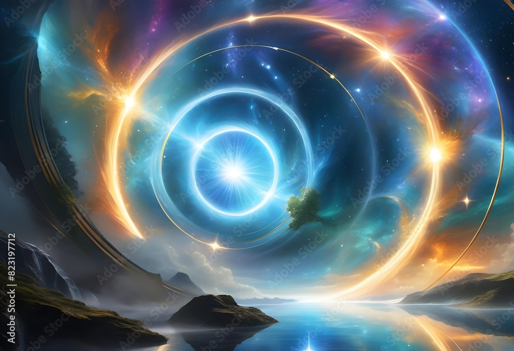 Time Travel Time Vortex Portal Tunnel Space Time Continuum Multiverse ...