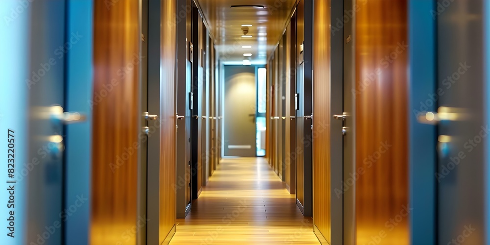 Hallway hotel closet for guest storage convenient and easily accessible ...