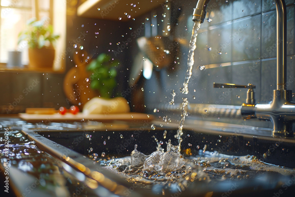 water is pouring from the tap in the kitchen in the bathroom problems ...