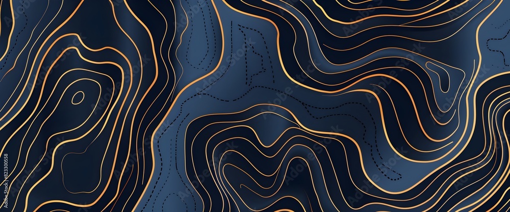 Topographic map pattern background vector illustration with ...