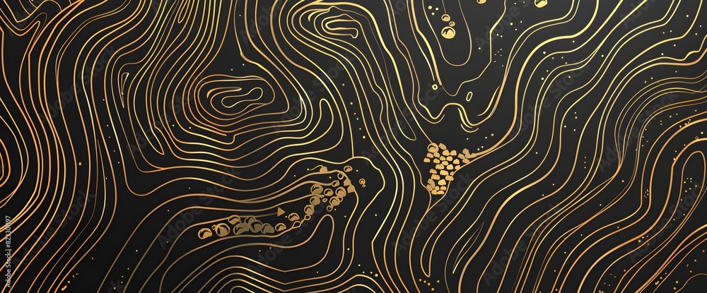 Topographic map pattern background vector illustration with ...