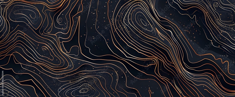 Topographic map pattern background vector illustration with ...