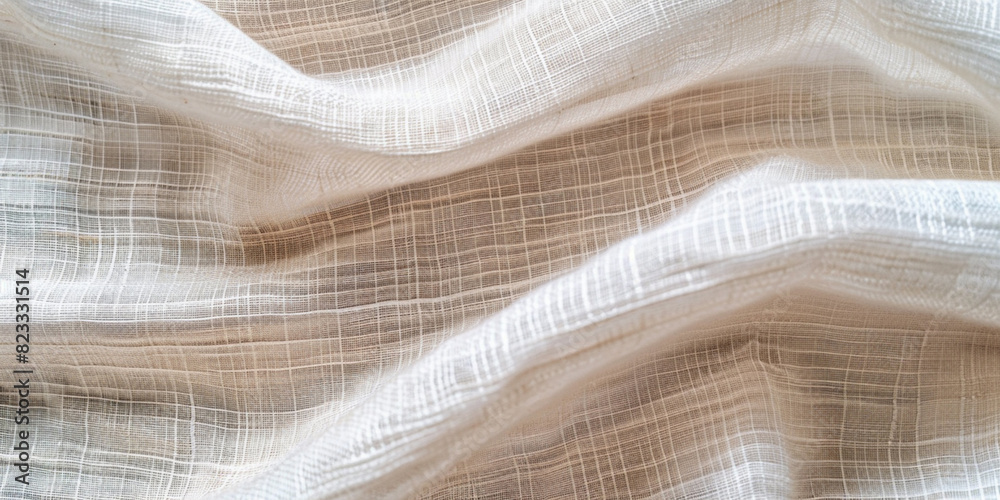 Light linen fiber fabric texture white woven background Stock ...