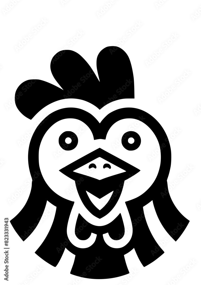 Chicken SVG, Chicken Face SVG, Funny Chicken SVG, Chicken Silhouette ...