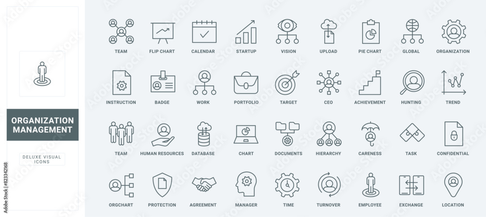 Outline organizational chart and diagram of business hierarchy of ...