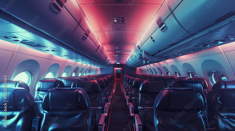 The interior of the aircraft is the cabin inside the aircraft ...