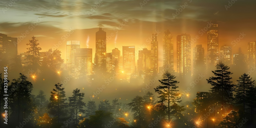 Urban sustainability program addressing climate change pollution and ...